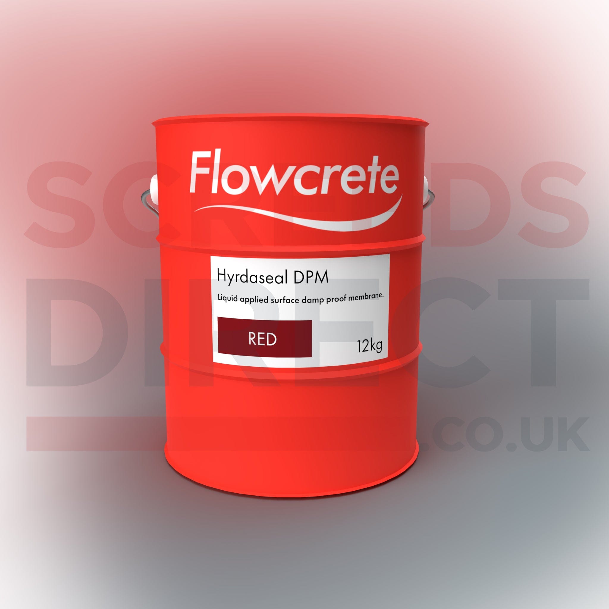 Flowcrete Hydraseal 12kg Red | screedsdirect.co.uk – Screeds Direct