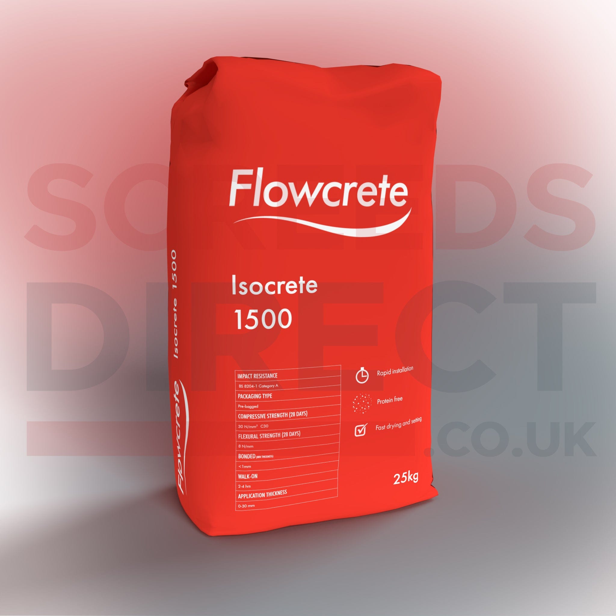Flowcrete Isocrete 1500 25kg | Screedsdirect.co.uk – Screeds Direct