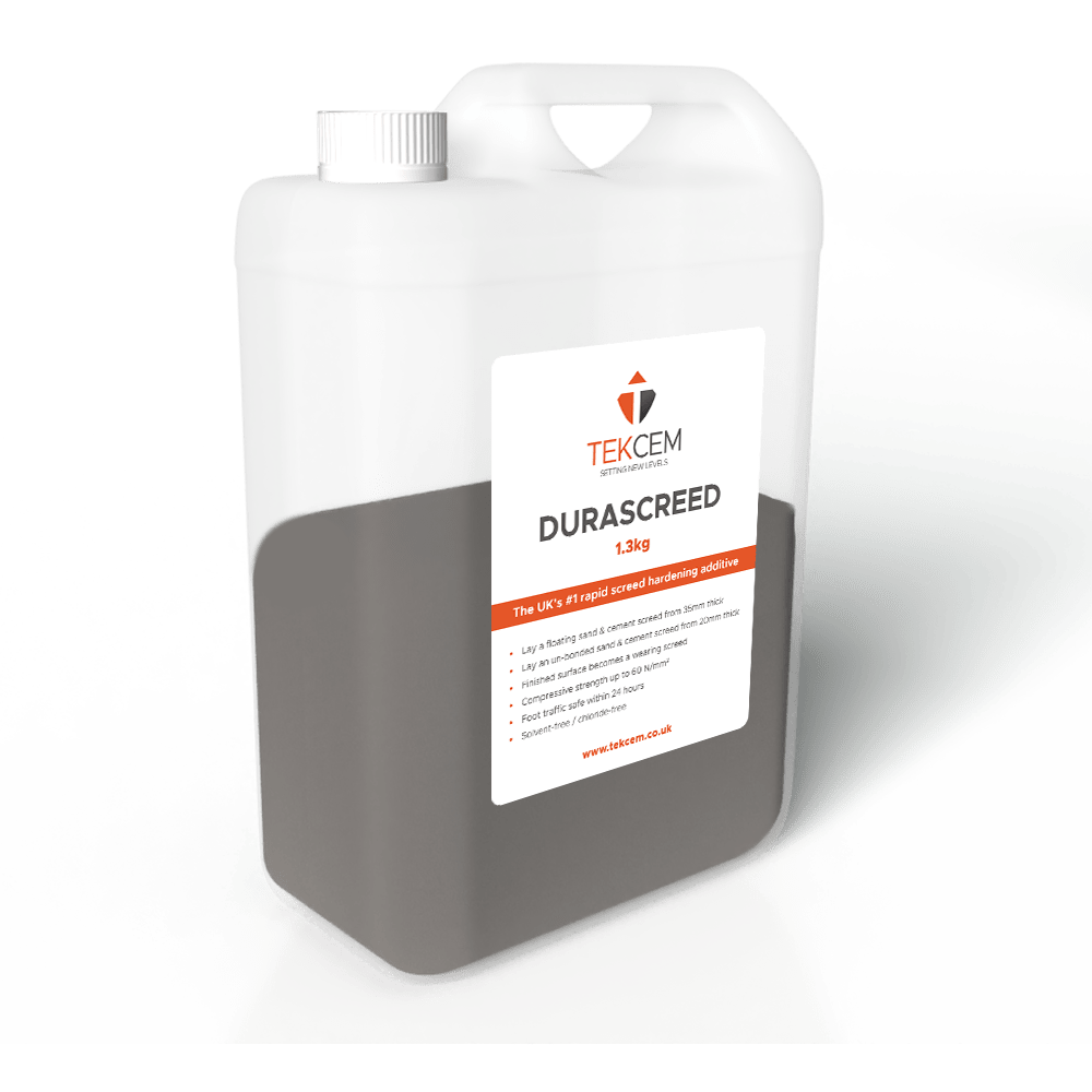 Tekcem Durascreed - Screed Hardening Additive - 1.3kg (4 per box ...